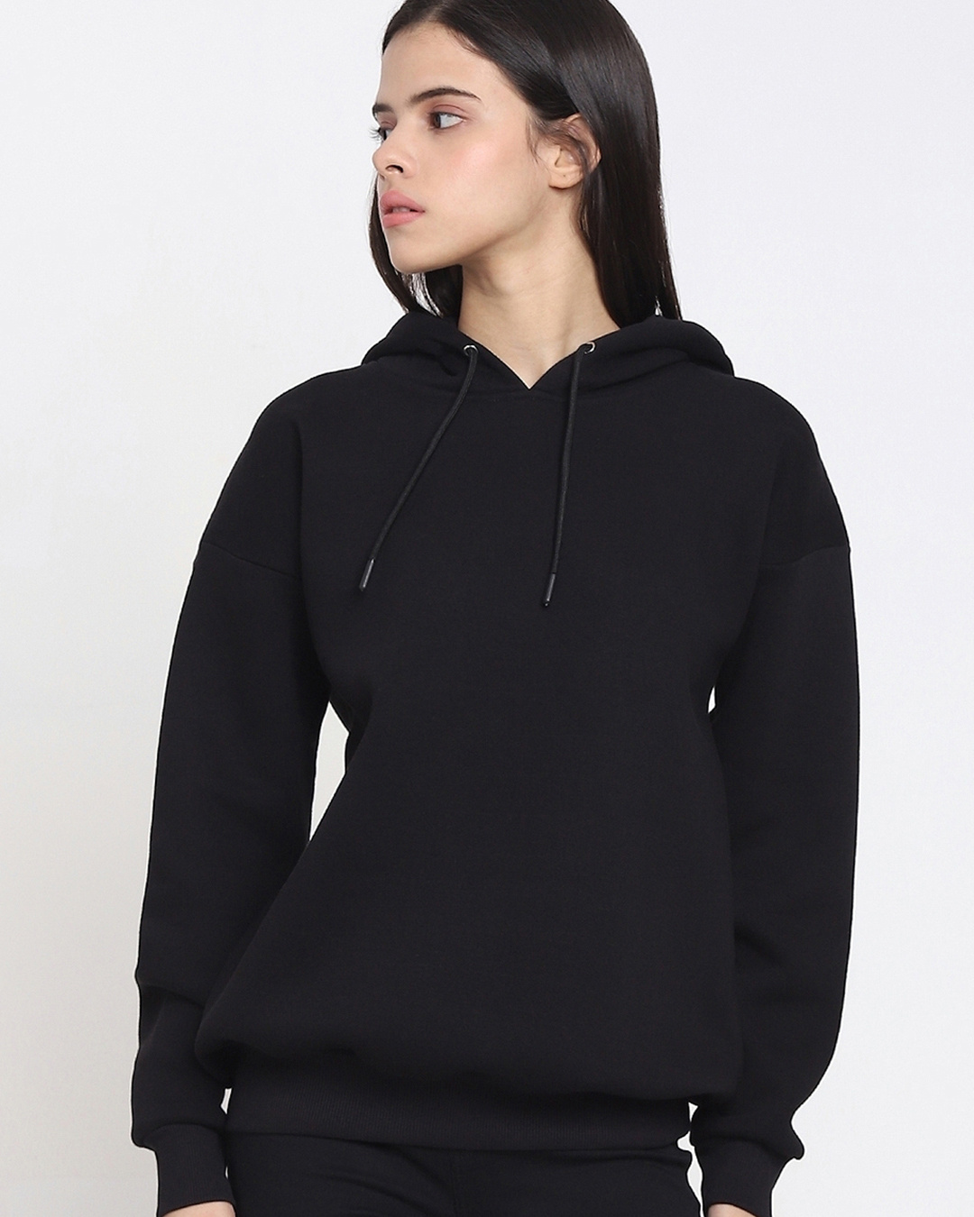 Buy Women's Black Oversized Hoodies Online at Bewakoof