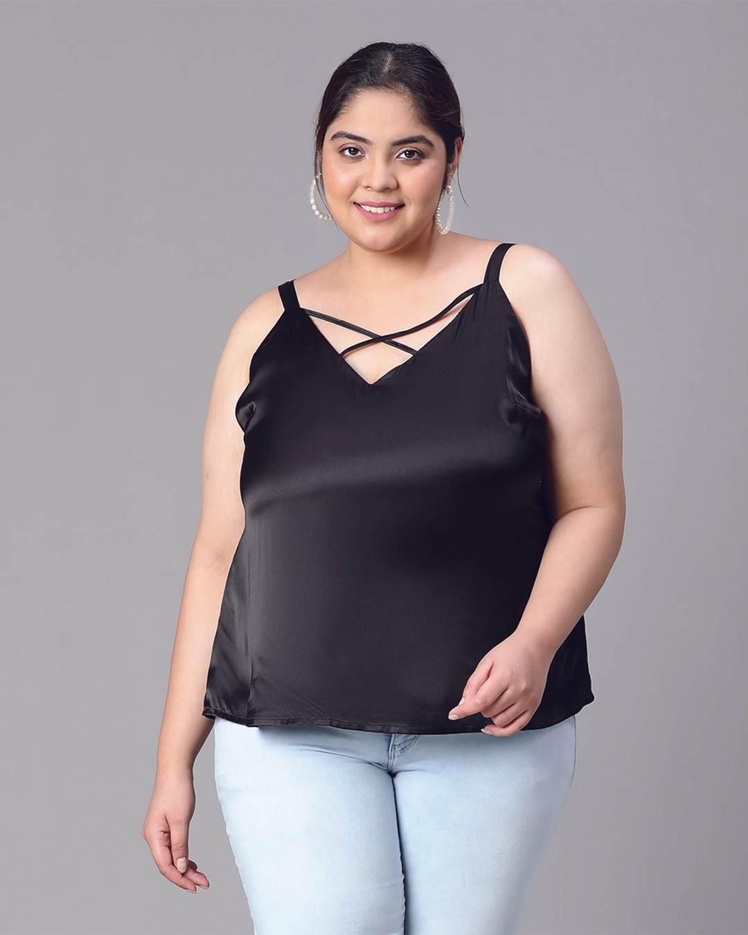 Buy Women's Black Plus Size Top Online at Bewakoof