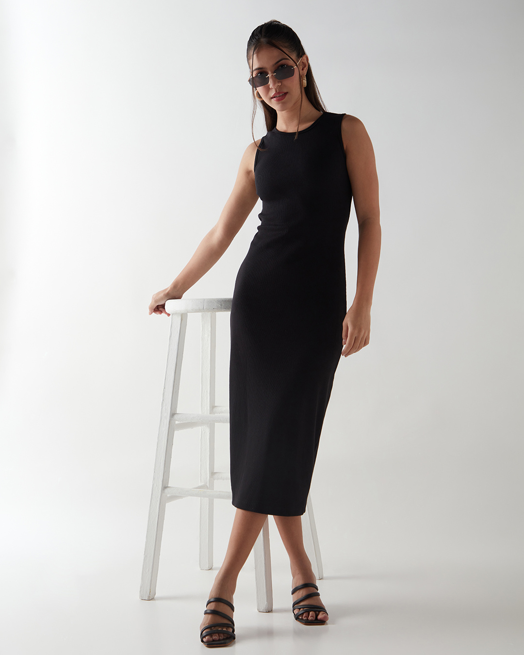 Buy Women's Black Slim Fit Bodycon Dress Online at Bewakoof