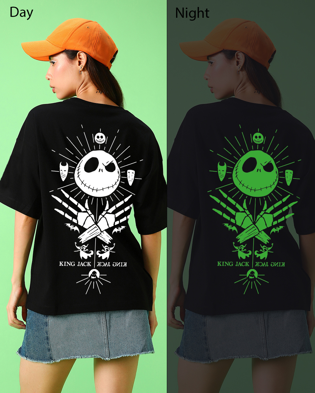 Buy Women's Black Your Worst Nightmare Graphic Printed Oversized T ...