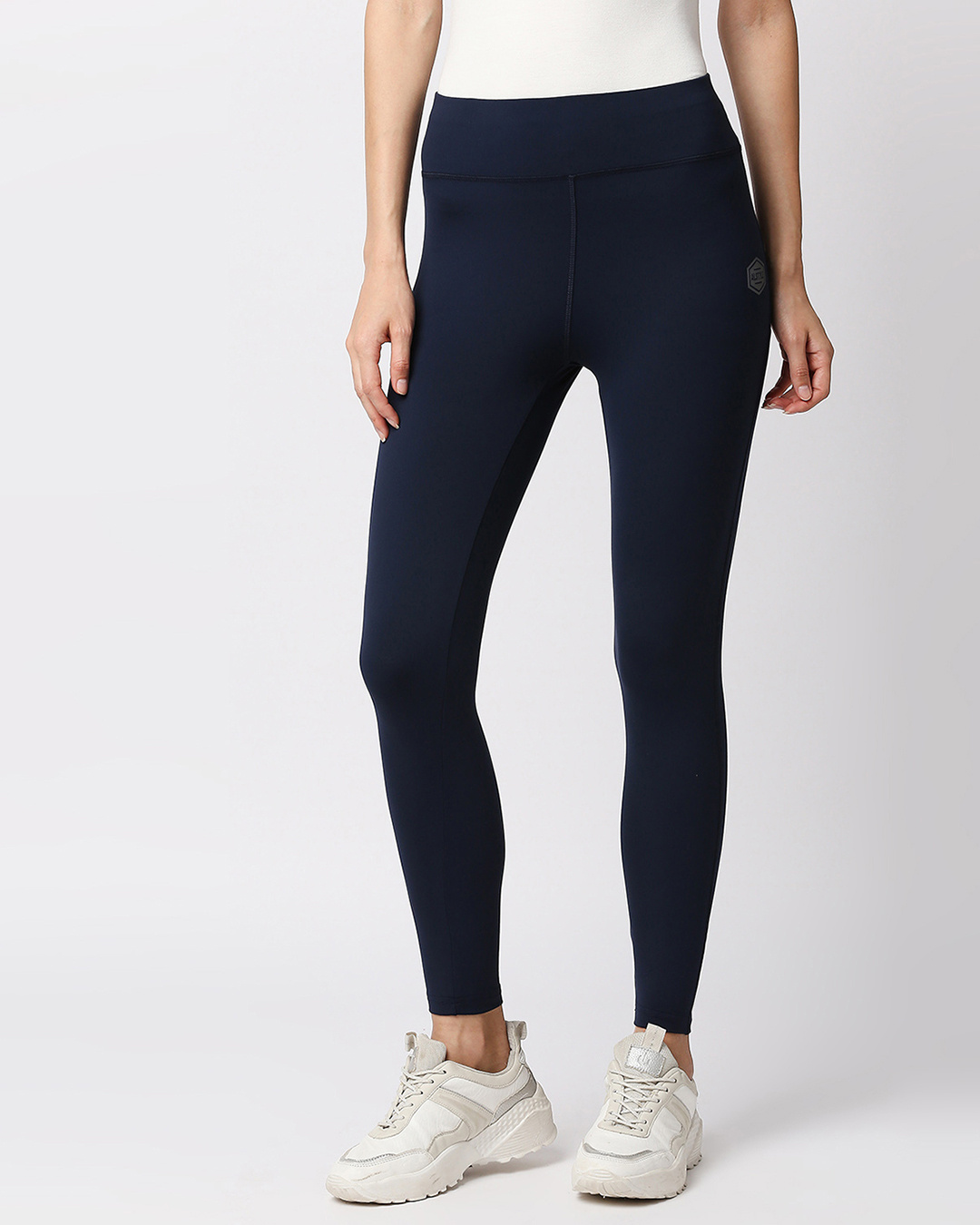 Buy Women's Blue Casual Tights Online at Bewakoof
