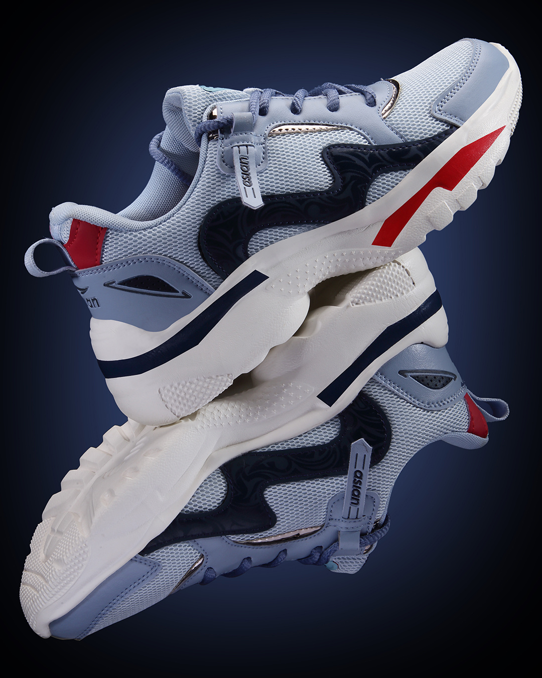 Buy Women's Blue Color Block Running Shoes Online in India at Bewakoof