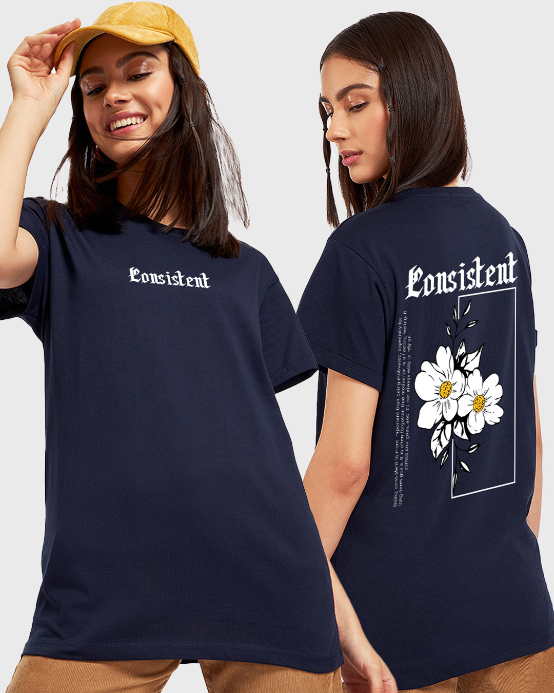 Buy Women's Blue Consistent Graphic Printed Boyfriend T-shirt Online at ...