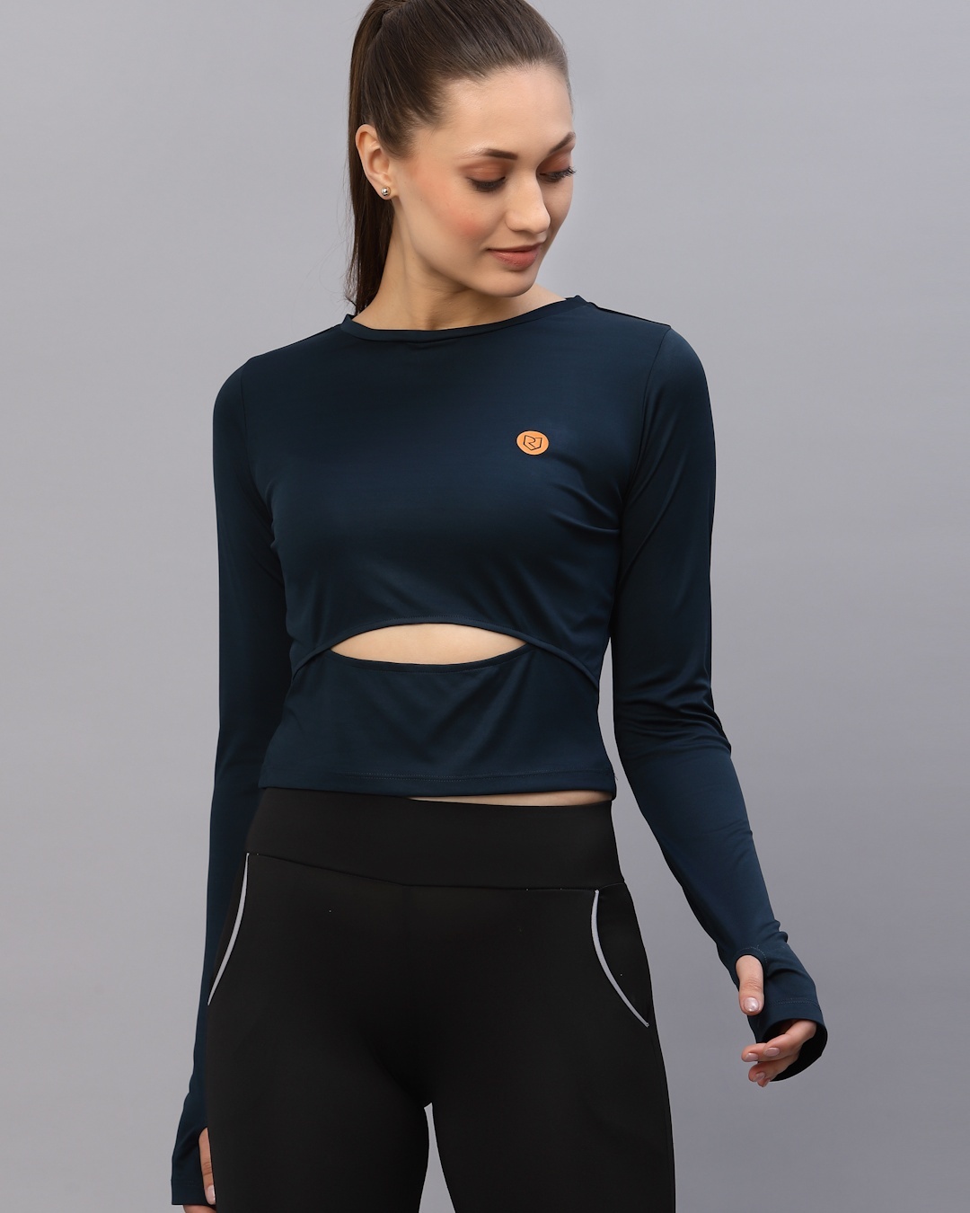 Buy Women's Blue Cut Out Top Online at Bewakoof