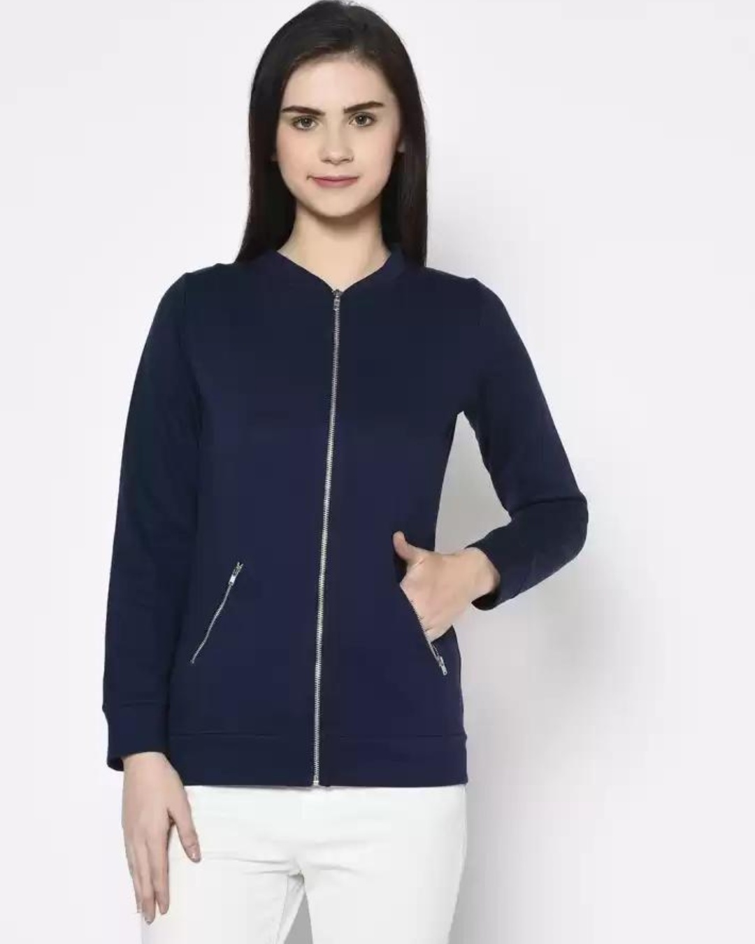 Buy Women's Blue Jacket Online at Bewakoof