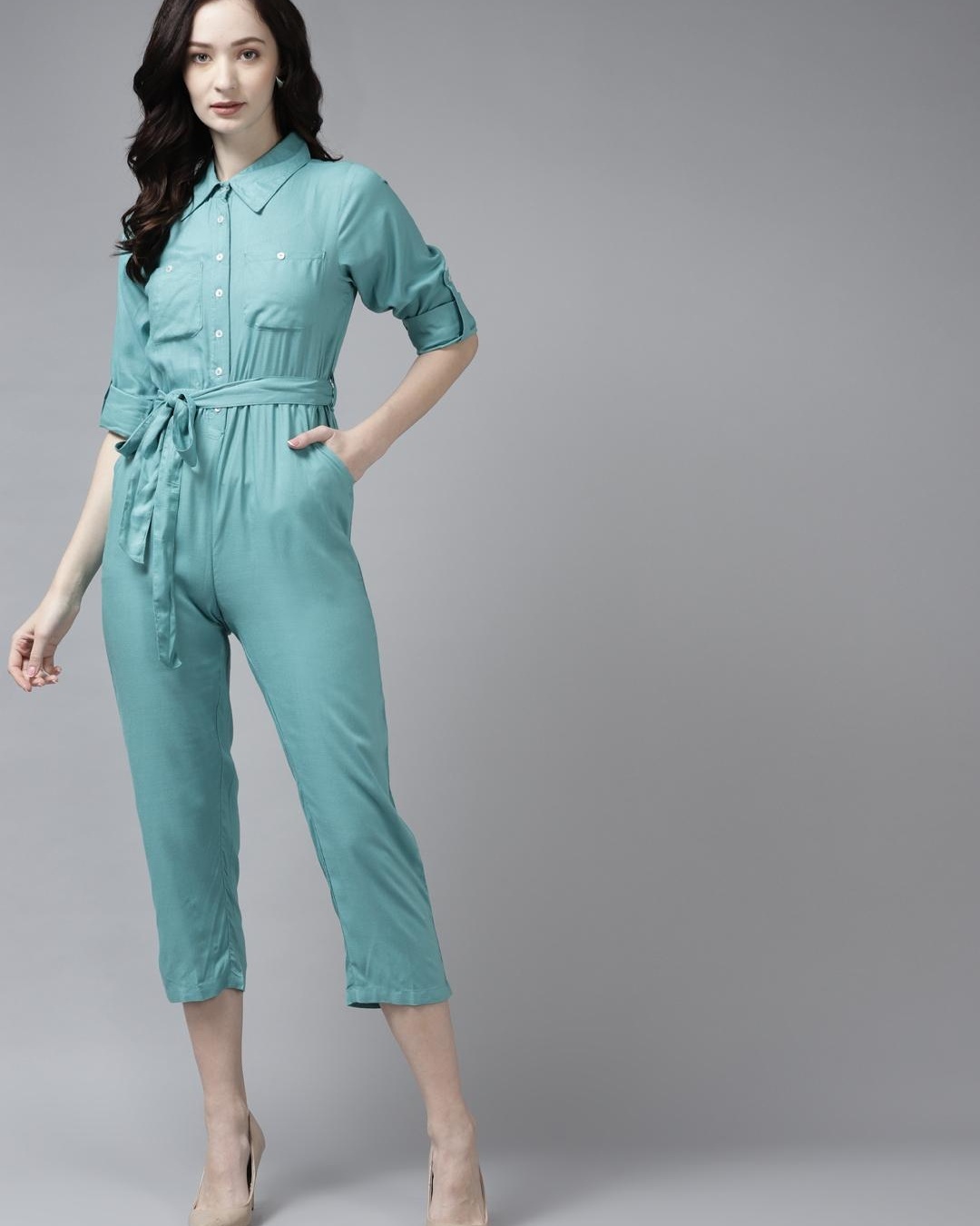 Buy Women's Blue Jumpsuit Online at Bewakoof