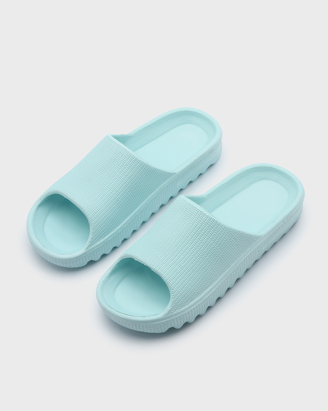 Buy Women's Blue Zig Zag Sliders Online in India at Bewakoof