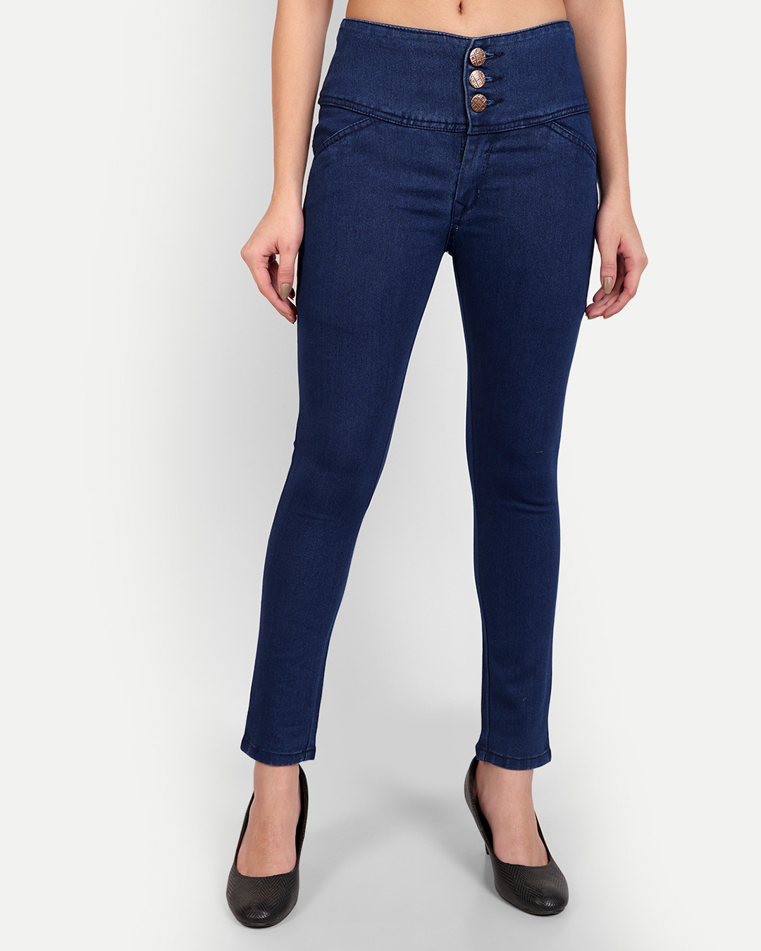 Buy Women's Blue Skinny Fit Jeans Online at Bewakoof