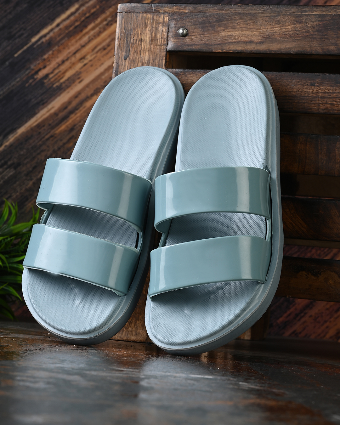 Buy Women's Blue Sliders Online in India at Bewakoof