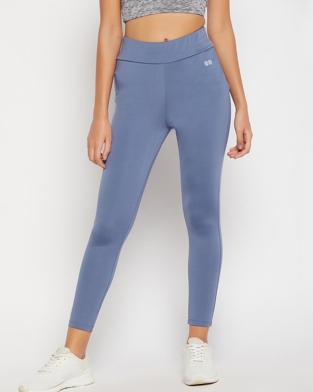 Buy Women's Blue Slim Fit Tights Online at Bewakoof