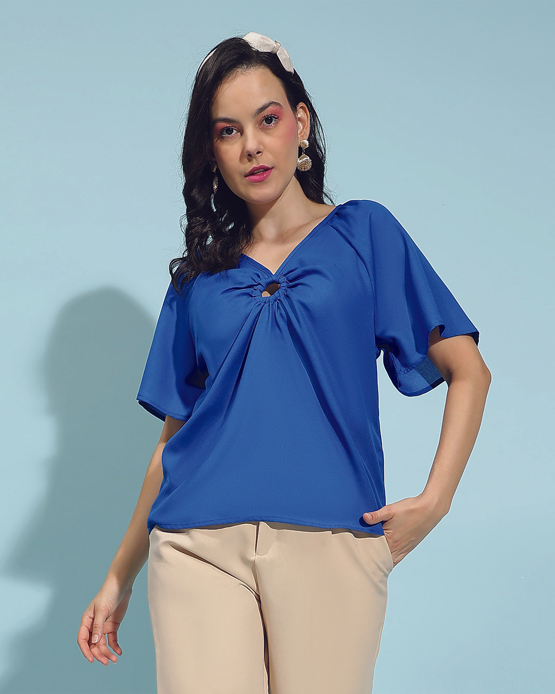 Buy Women's Blue Top Online at Bewakoof