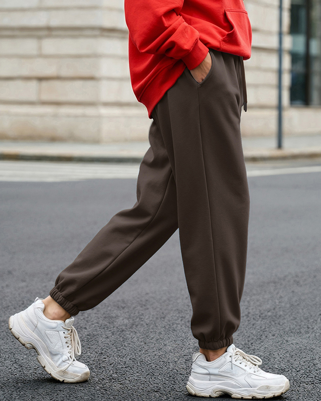 Buy Women's Chocolate Brown Super Loose Fit Joggers Online at Bewakoof
