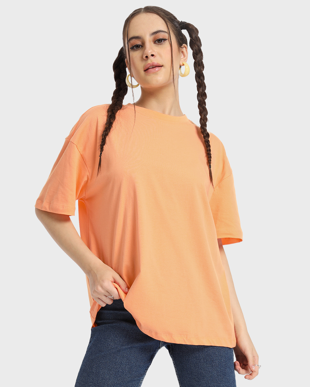 Buy Womens Orange Oversized T Shirt Online At Bewakoof