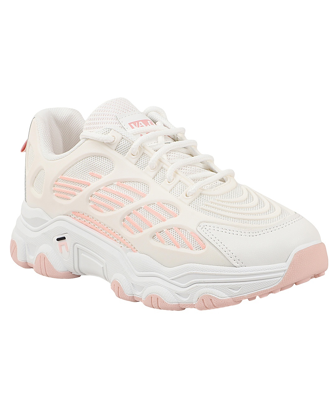 Buy Women's Cream & Pink Chunky Casual Shoes Online in India at Bewakoof