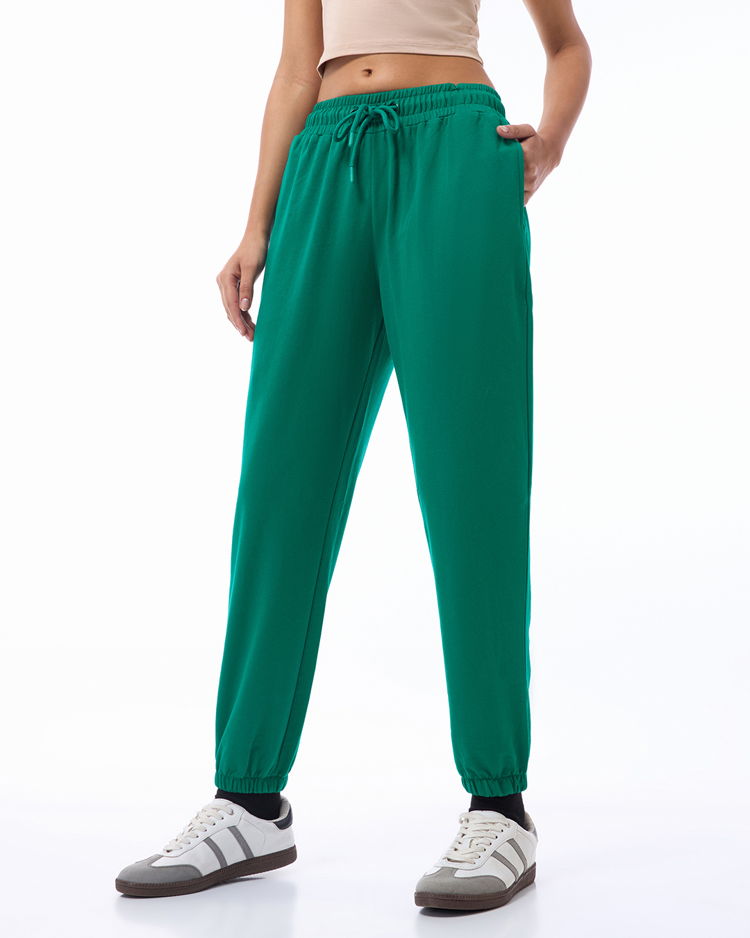 Buy Women's Green Oversized Joggers Online at Bewakoof