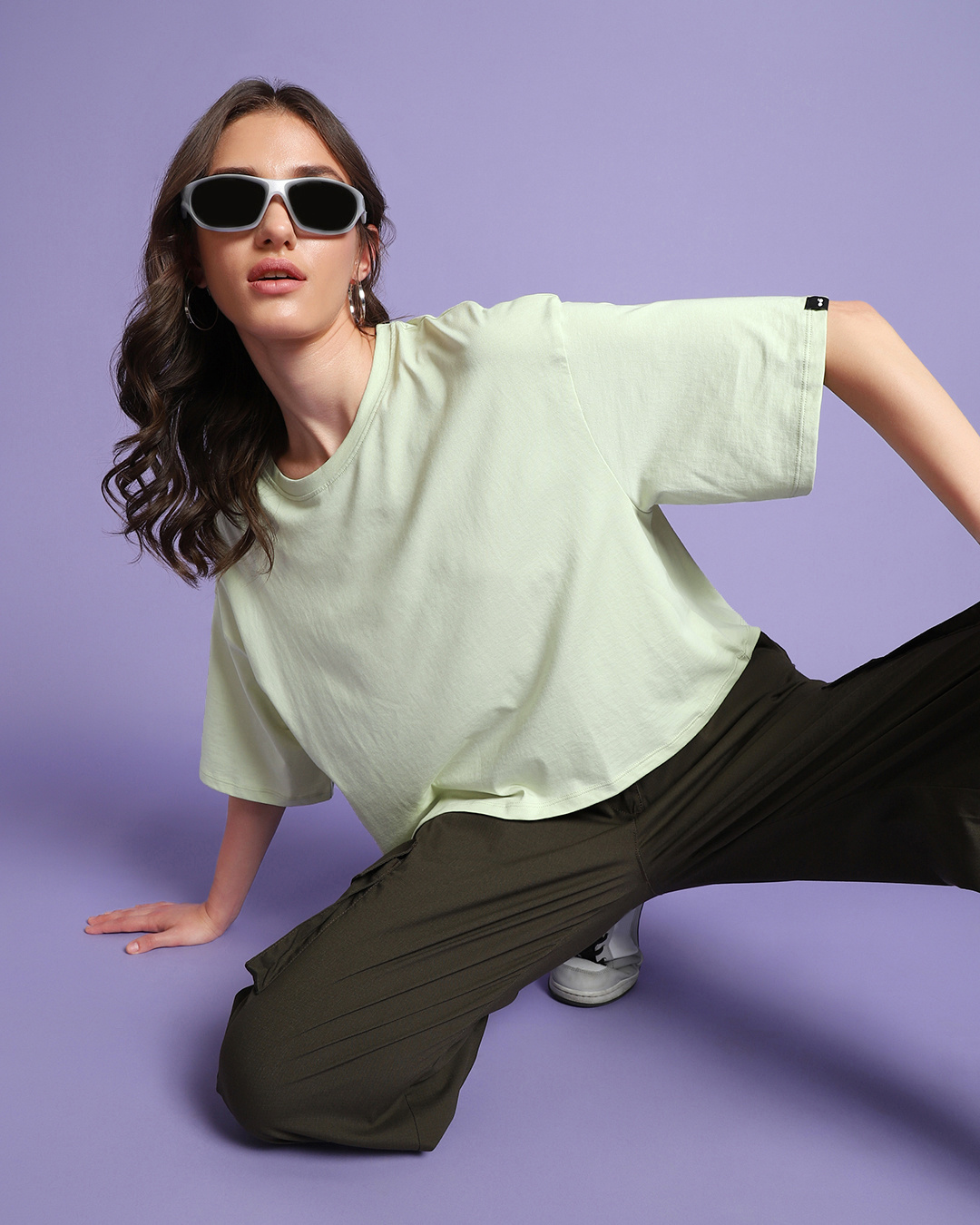 Buy Women's Green Oversized Short Top Online at Bewakoof