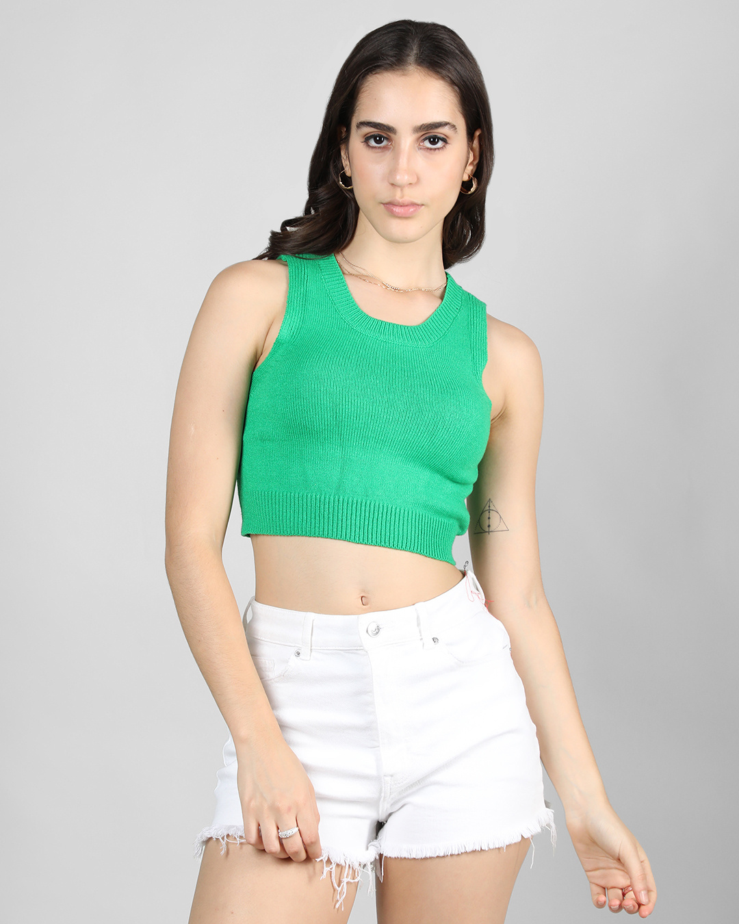 Buy Women's Green Short Top Online at Bewakoof
