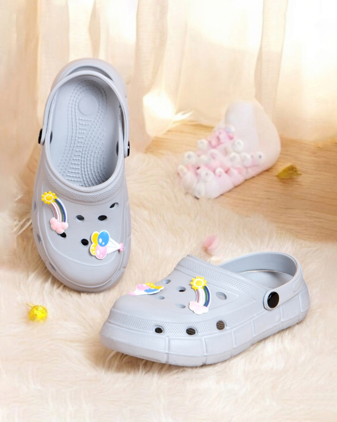 Buy Women's Grey Clogs Online in India at Bewakoof