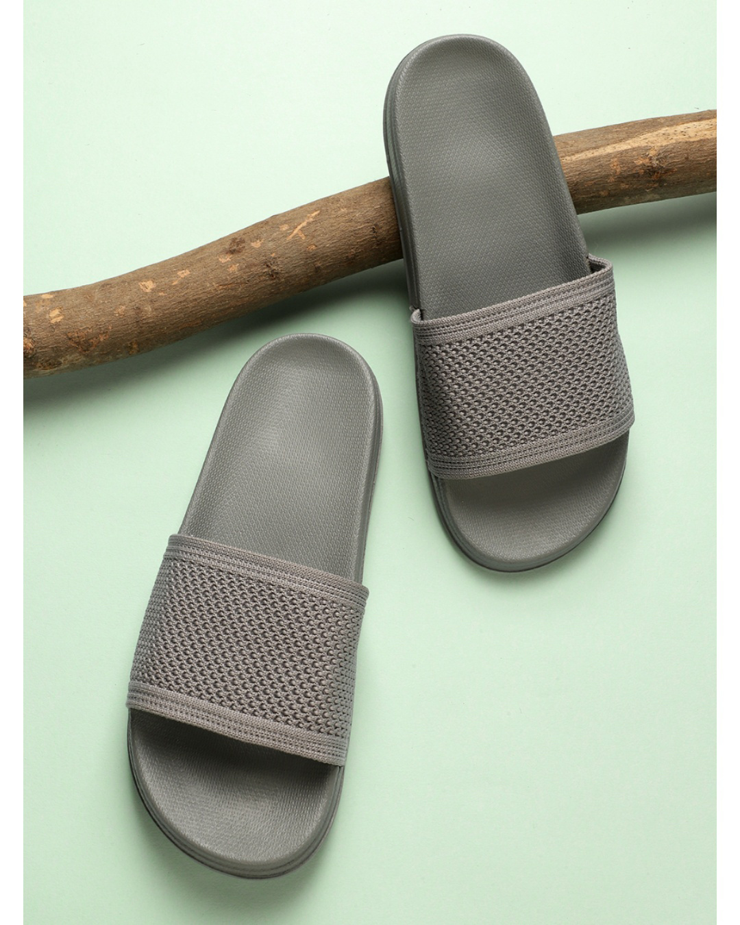 Buy Women's Grey Sliders Online in India at Bewakoof