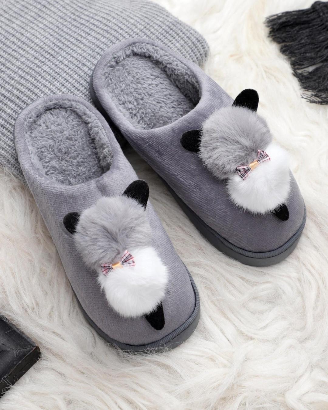 Buy Women's Grey Maxy Embellished Sliders Online in India at Bewakoof