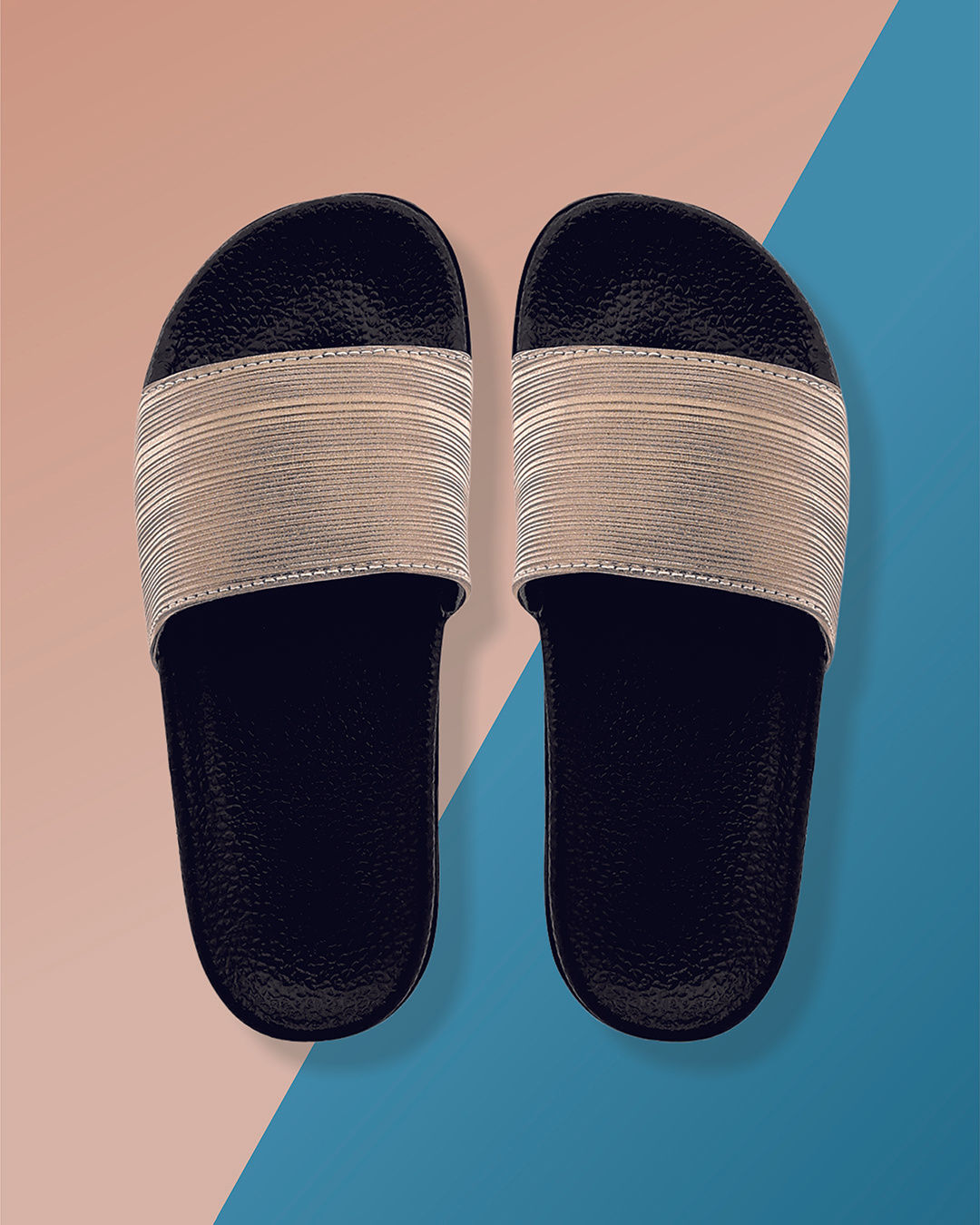 Buy Women's Grey Self Design Sliders Online in India at Bewakoof