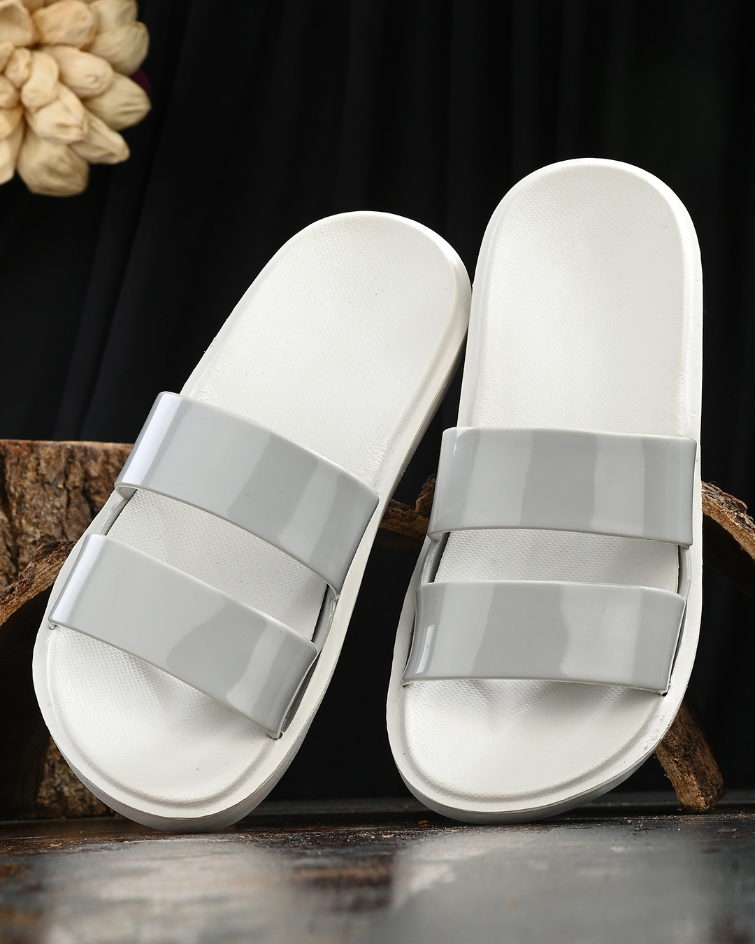 Buy Women's Grey Sliders Online in India at Bewakoof