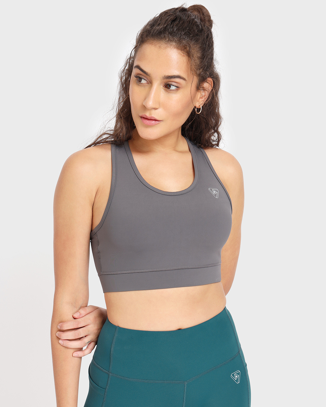 Buy Women's Grey Sports Bra Online in India at Bewakoof