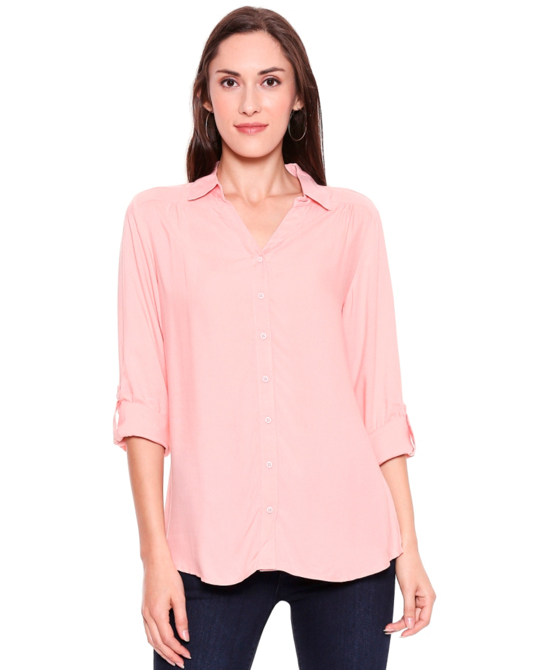 Buy Women's Light Pink Core Shirt Online at Bewakoof