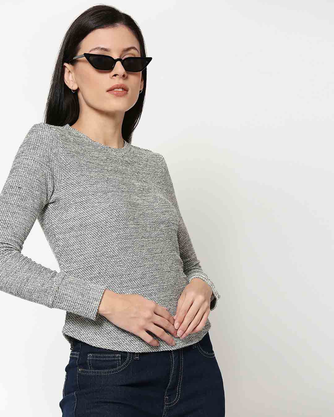 Buy Women's Light Winter Full Sleeves Slim Fit Top Online at Bewakoof