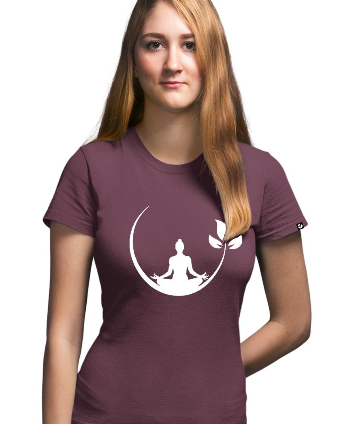Buy Women's Maroon Peace Graphic Printed T-shirt Online at Bewakoof