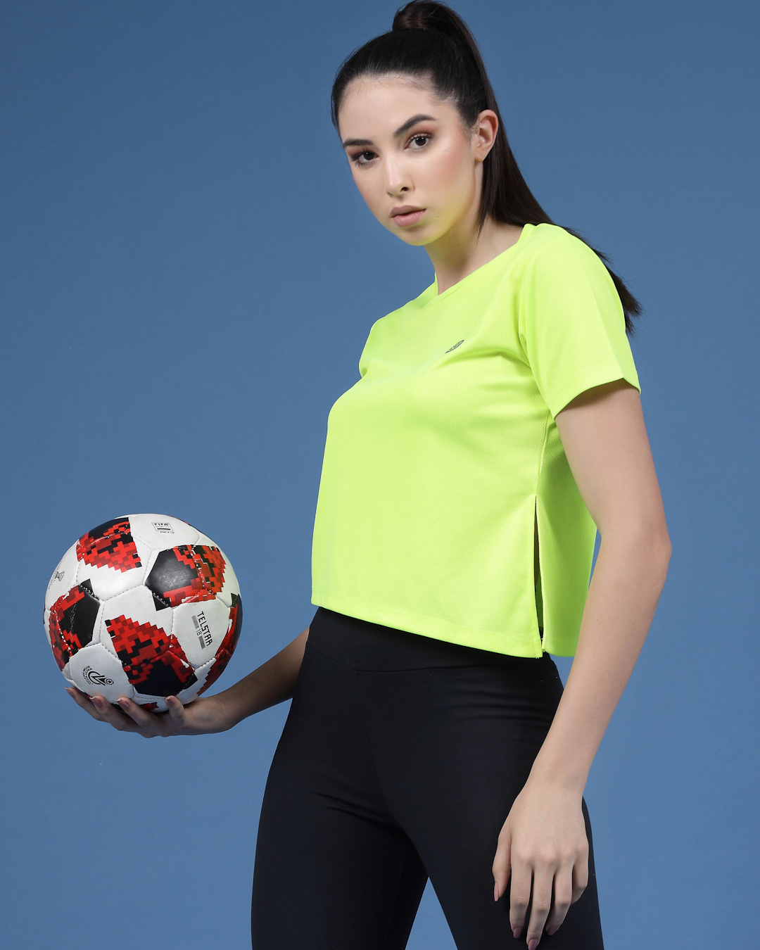 Buy Women's Neon Green Loose Fit Short Top Online at Bewakoof