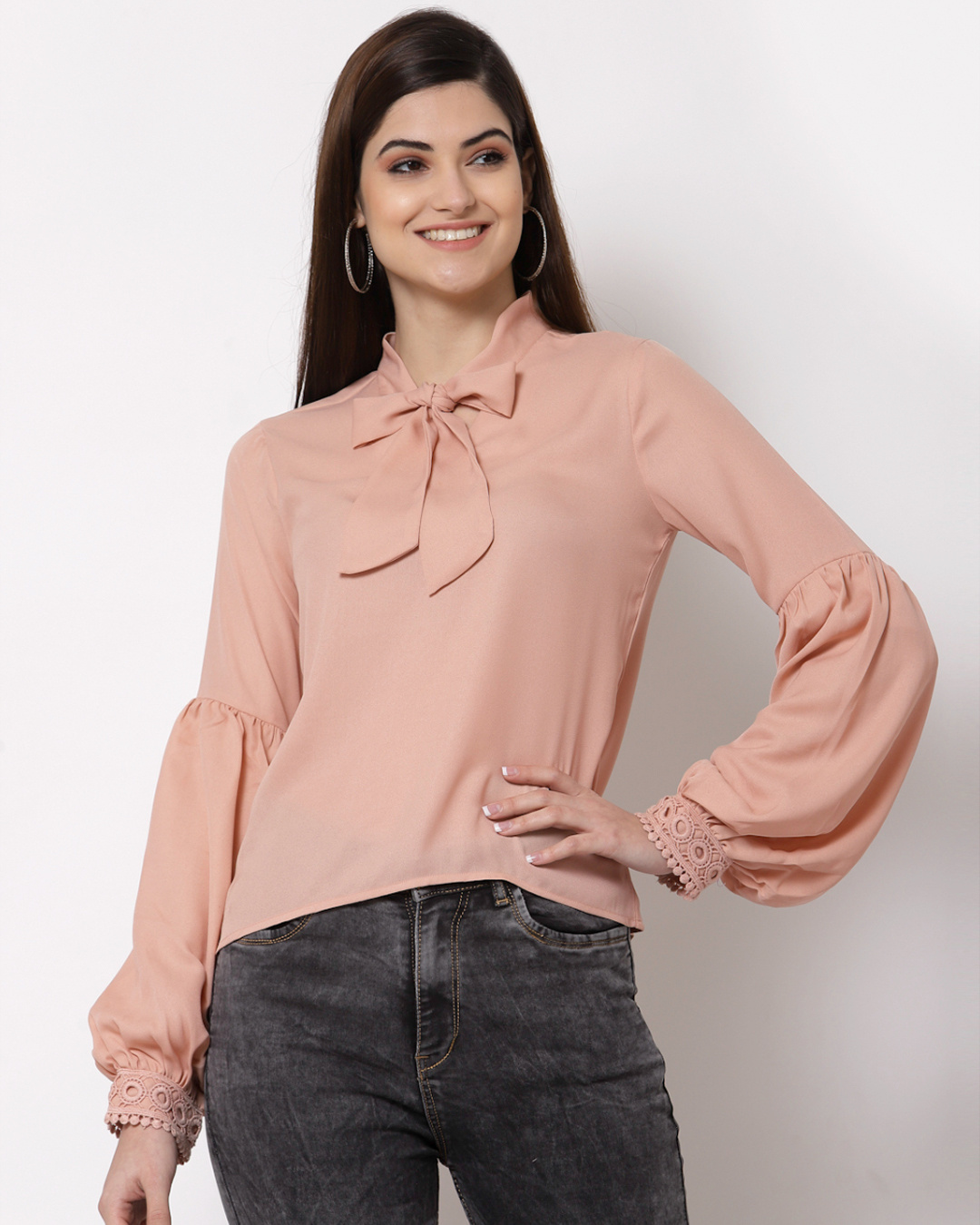 Buy Women's Peach Top Online at Bewakoof