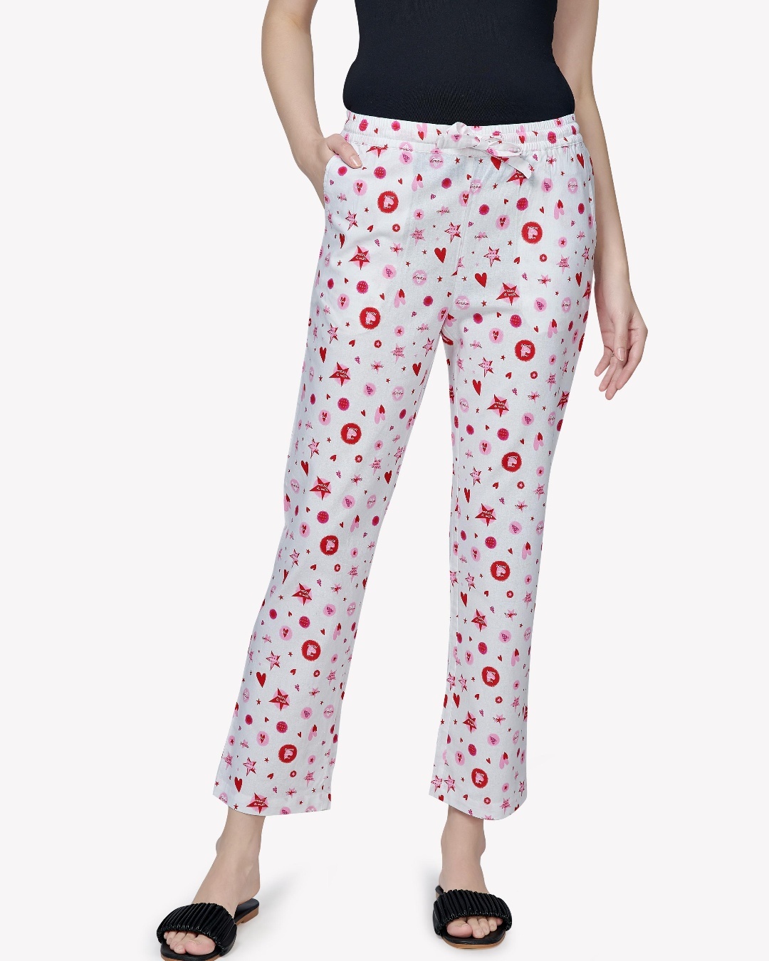 Buy Women's Pink Printed Pyjamas Online in India at Bewakoof