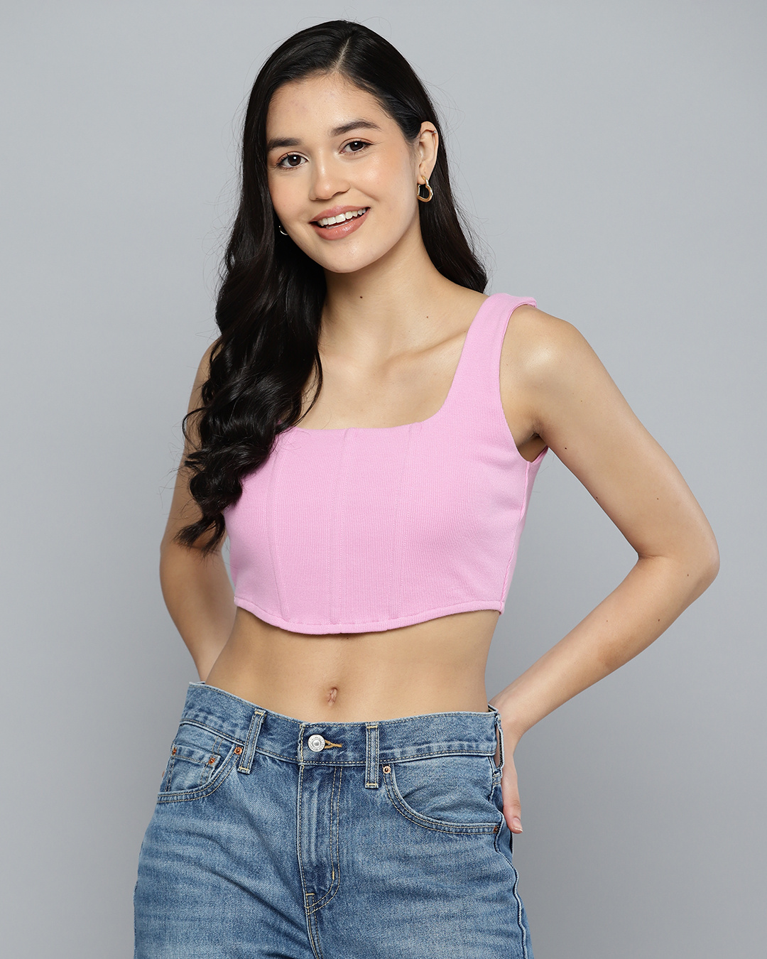 Buy Women's Pink Short Top Online at Bewakoof