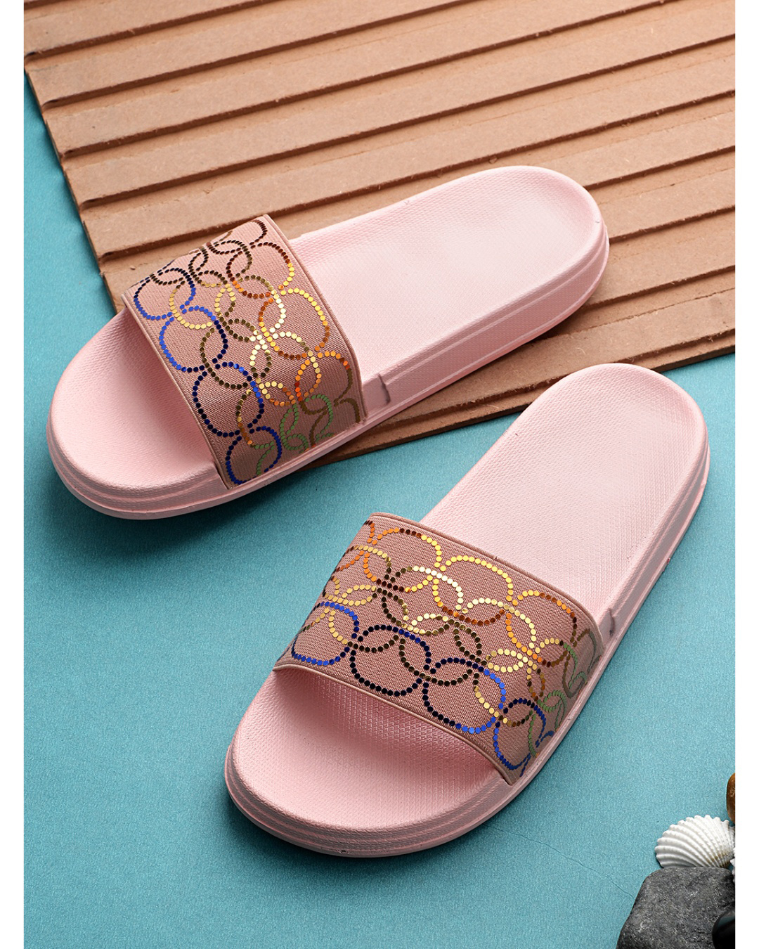 Buy Women's Pink Sliders Online in India at Bewakoof