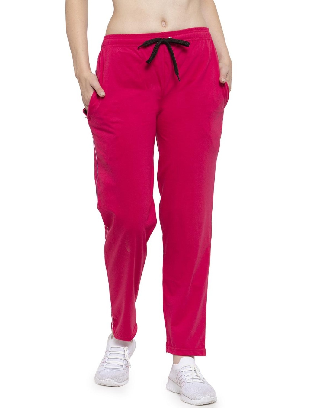 Buy Women's Pink Track Pants Online at Bewakoof