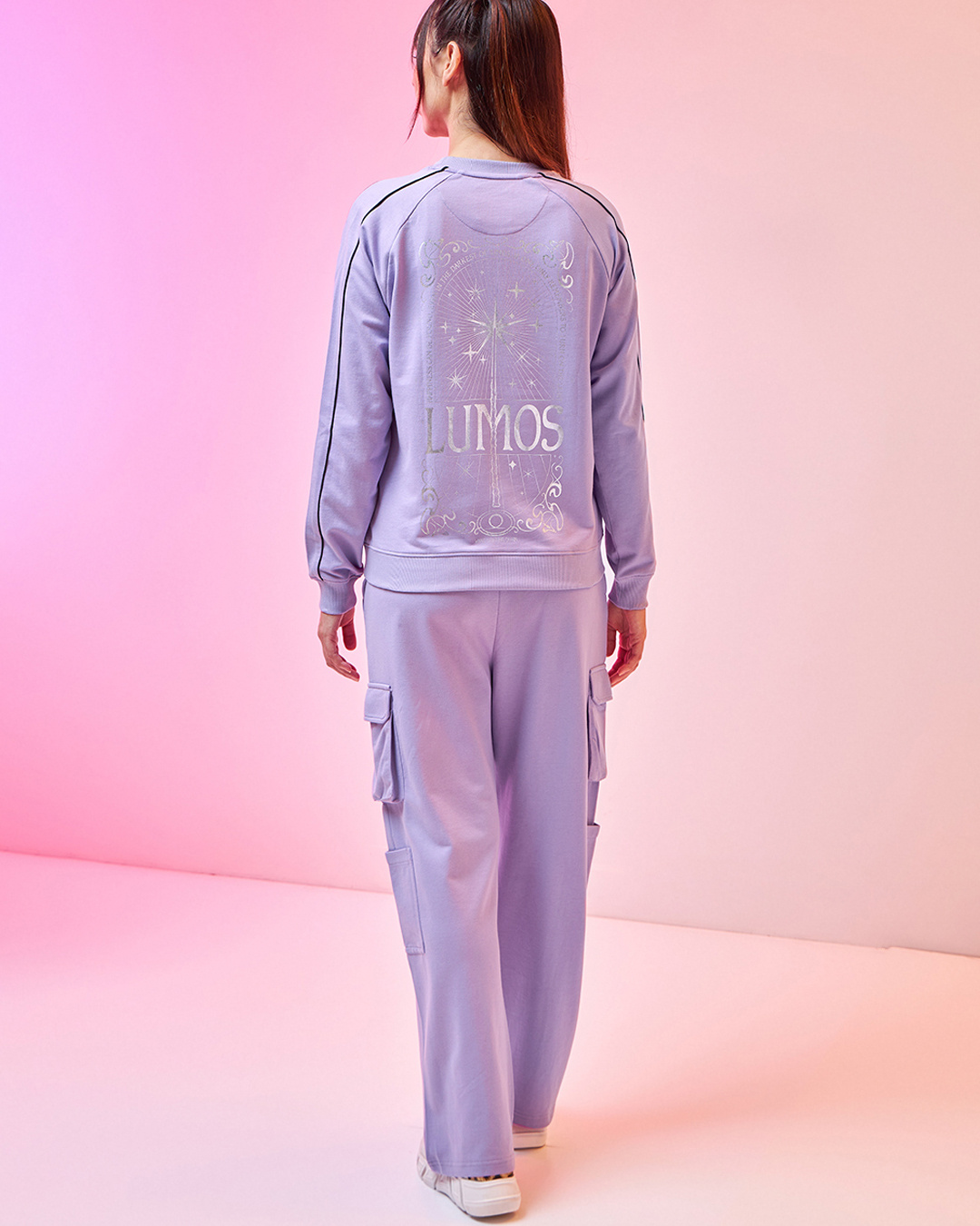 Buy Women's Purple Lumos Graphic Printed Co-ordinates Online in India ...