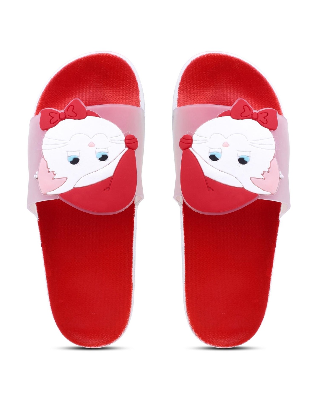 Buy Women's Red HatCat Sliders Online in India at Bewakoof