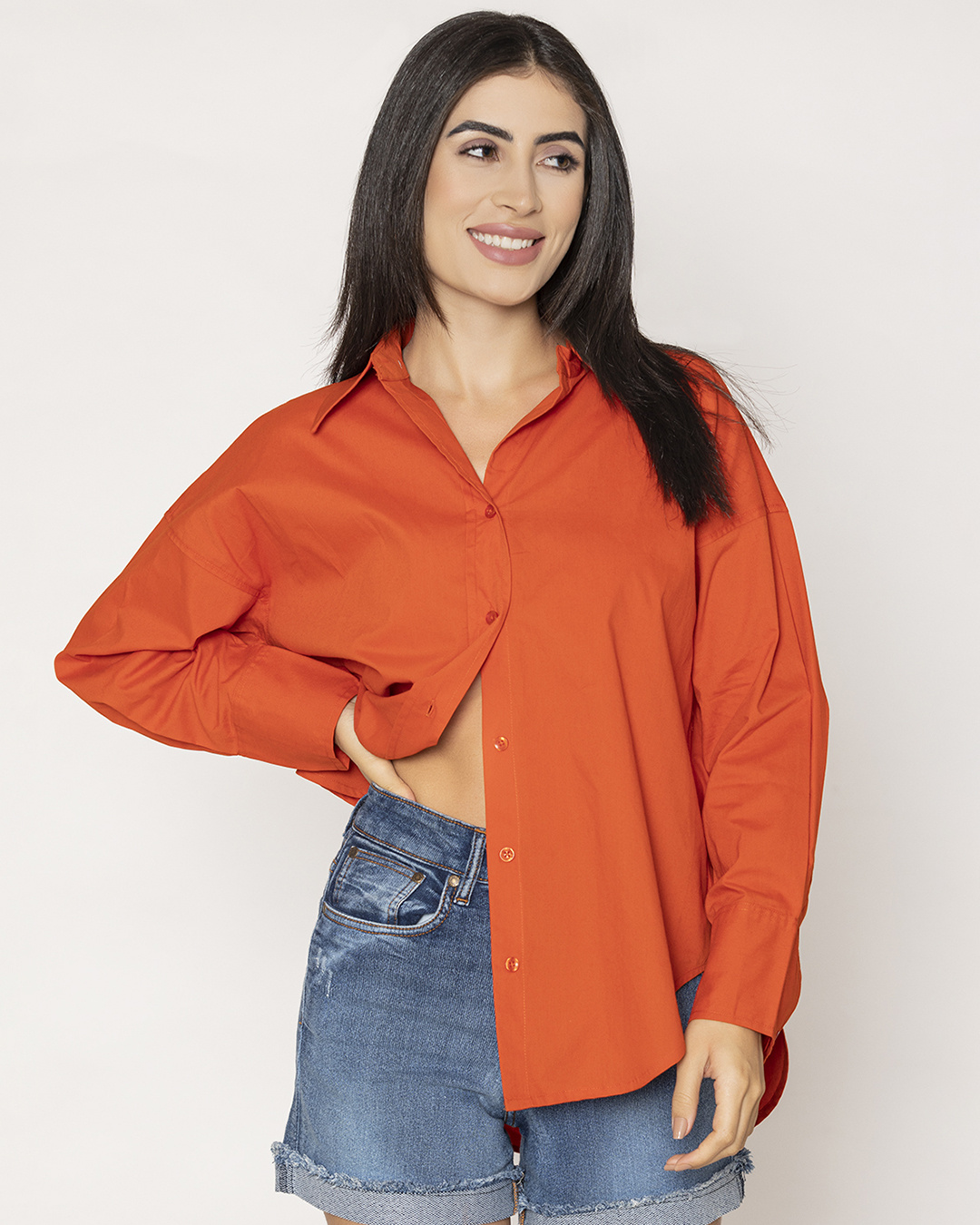Buy Women's Red Oversized Shirt Online at Bewakoof