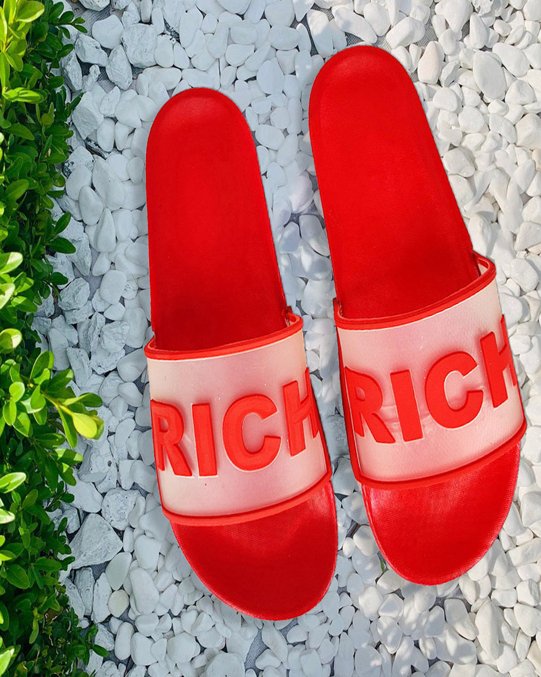 Buy Women's Red Rich Embellished Sliders Online in India at Bewakoof