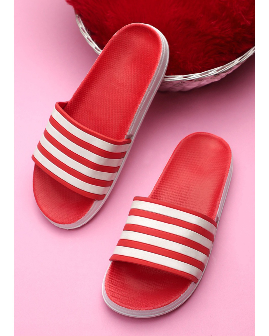 Buy Women's Red Sliders Online in India at Bewakoof