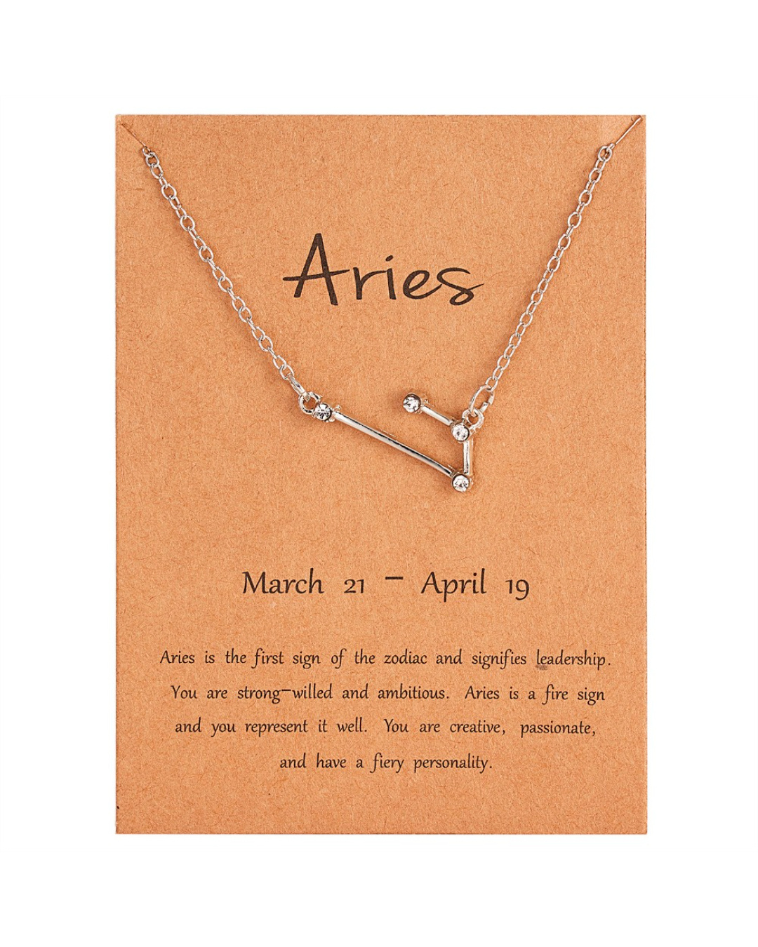 Buy Women's Silver Aries Constellation Zodiac Chain Online in India at ...