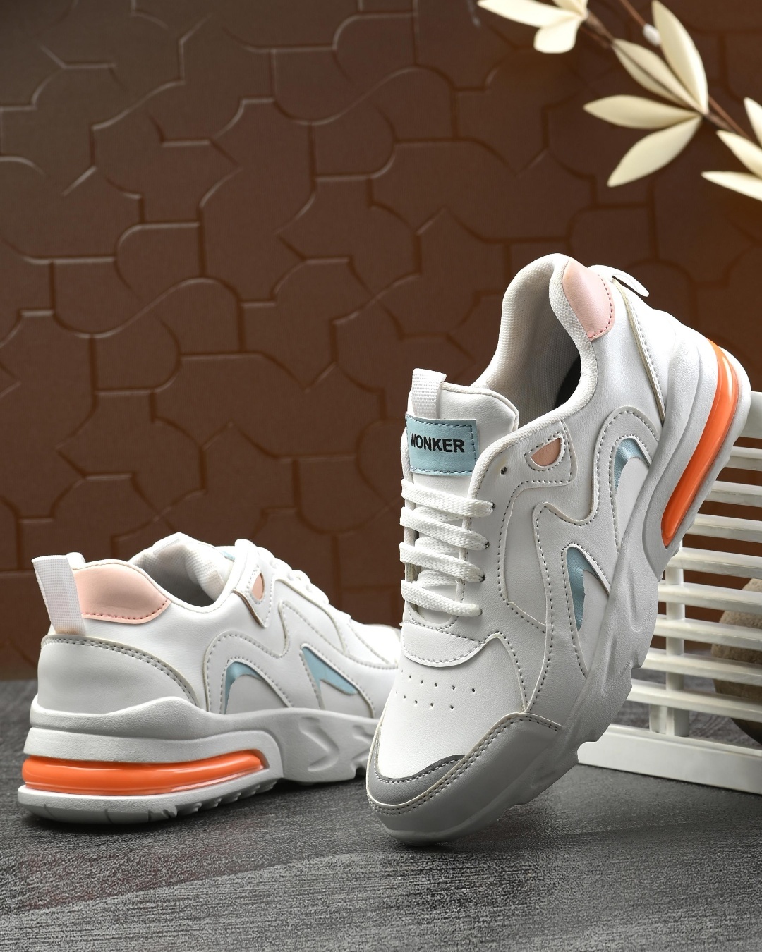 Buy Women's White Color Block Sneakers Online in India at Bewakoof