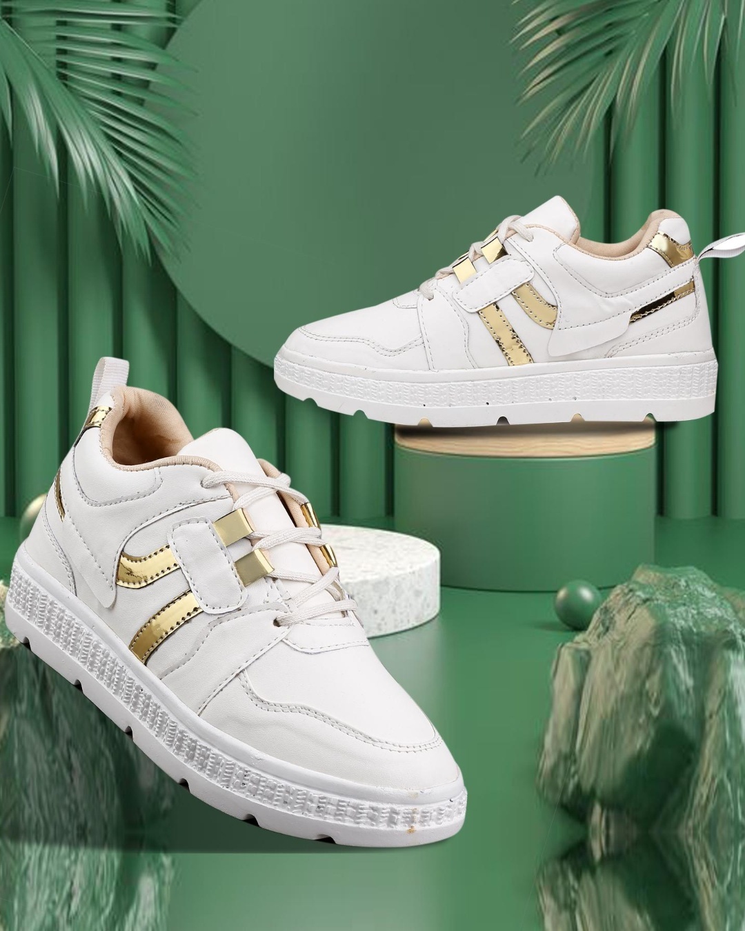 Buy Women's White Color Block Sneakers Online in India at Bewakoof