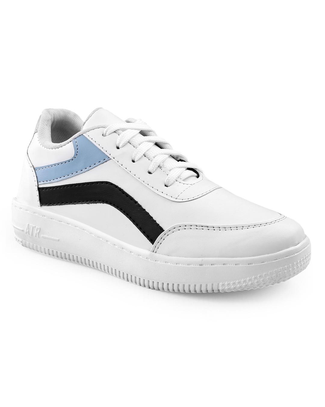 Buy Women's White Color Block Sneakers Online in India at Bewakoof