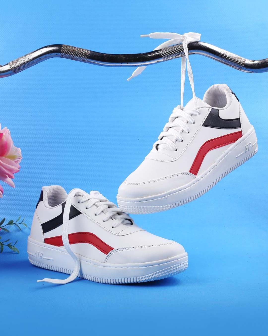 Buy Women's White Color Block Sneakers Online in India at Bewakoof