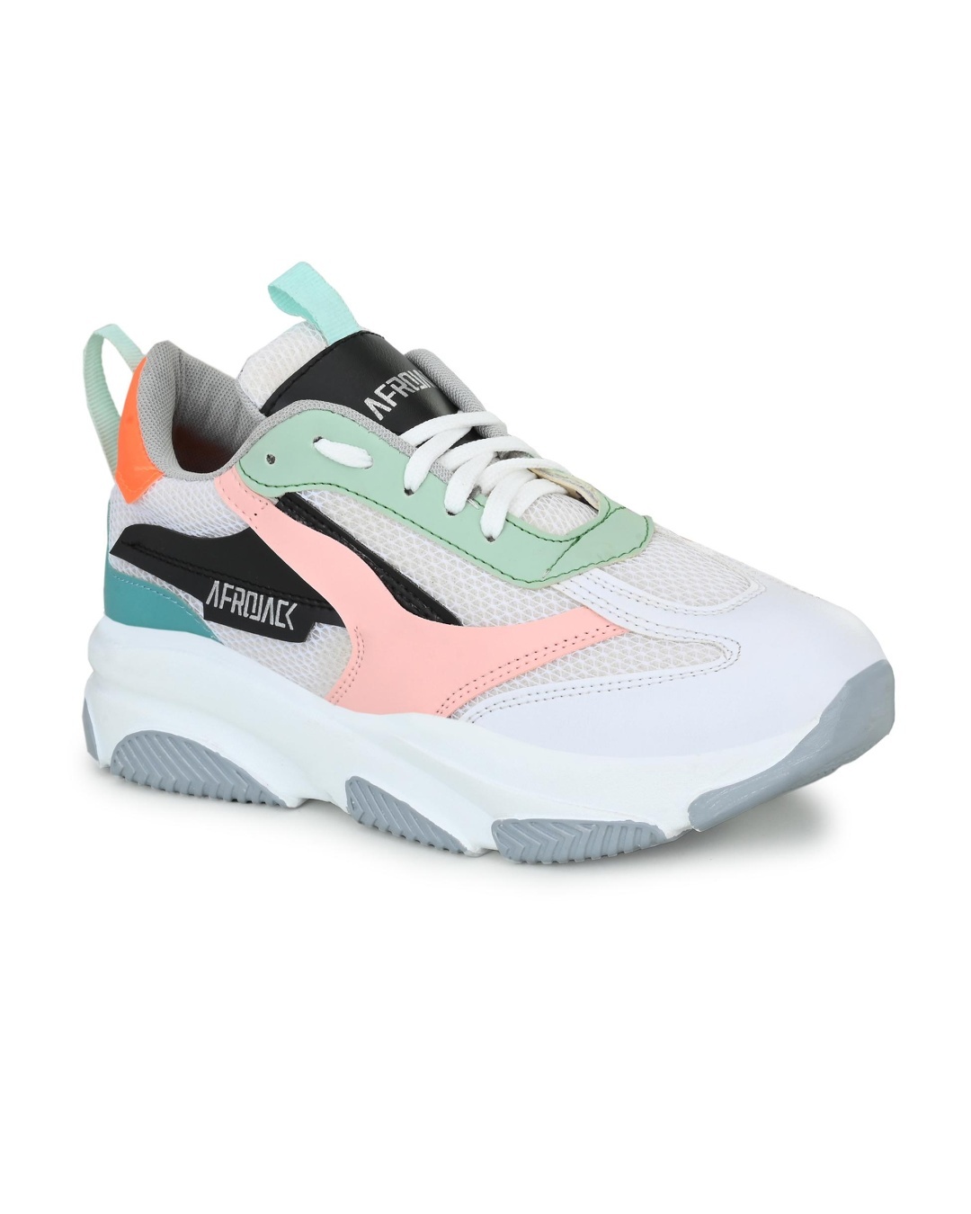 Buy Women's White Color Block Sneakers Online in India at Bewakoof