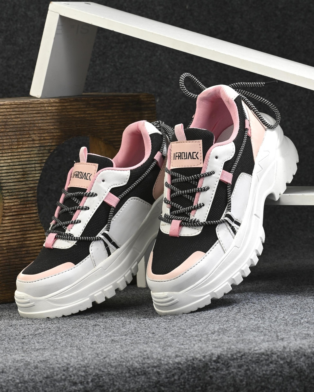 Buy Women's White Color Blocked Casual Shoes Online in India at Bewakoof