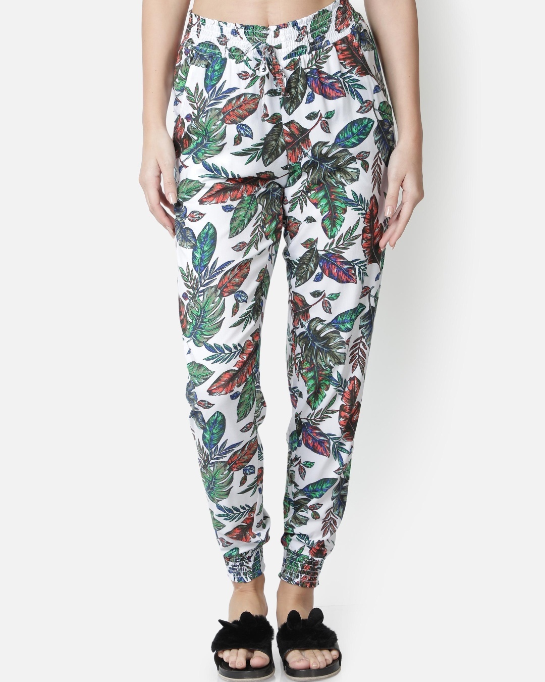 Buy Women's White Floral Printed Pyjamas Online in India at Bewakoof
