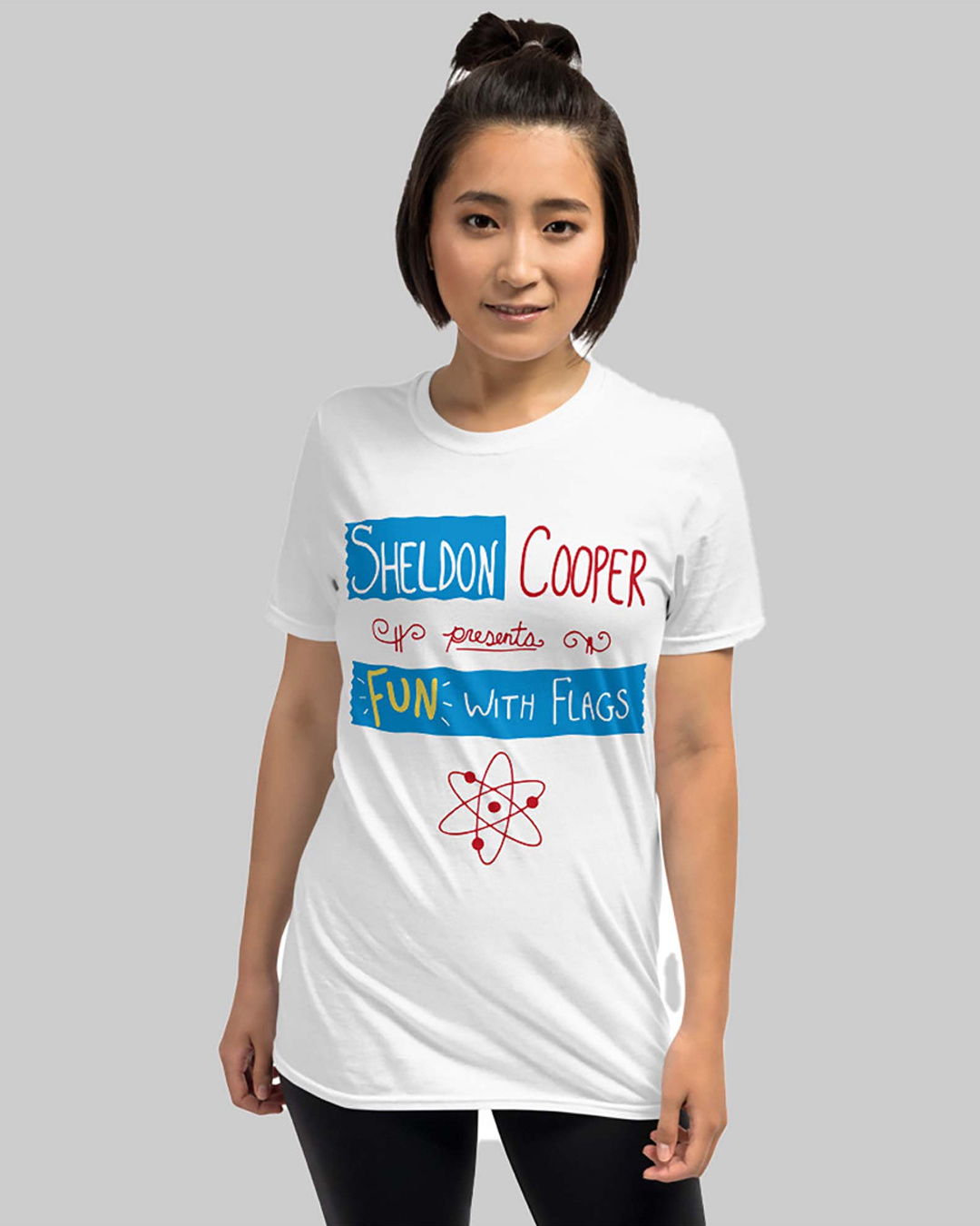 Buy Women's White Sheldon Cooper Typography Loose Fit T-shirt Online at ...